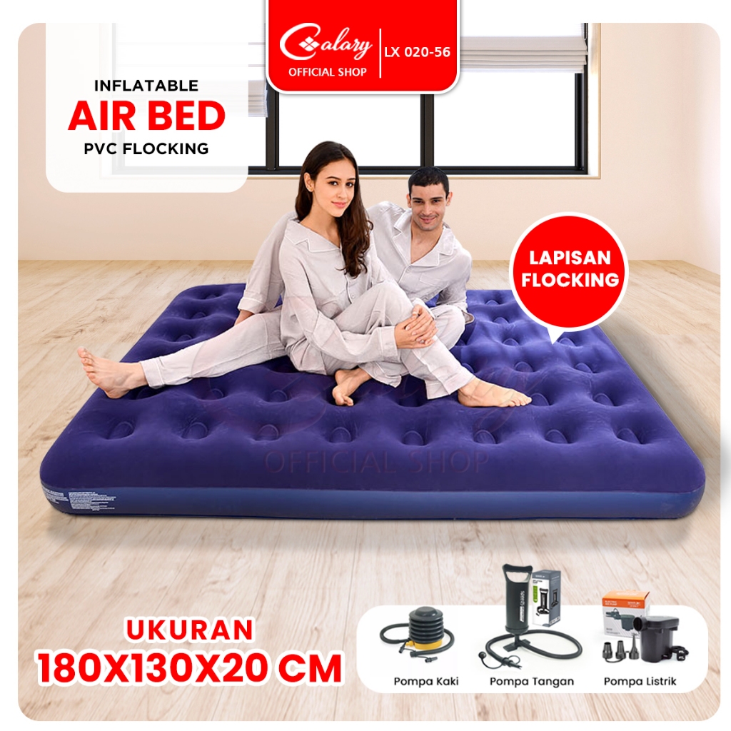 Jual 𝐂𝐀𝐋𝐀𝐑𝐘 Kasur Angin Matras Angin Tiup Lipat Sleeping Pad Single ...