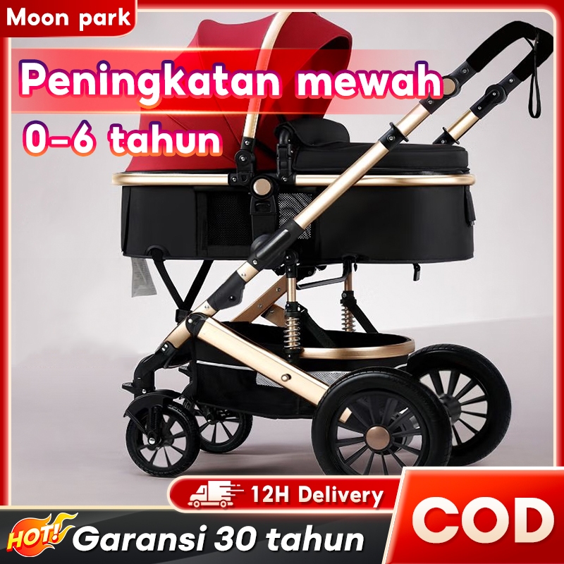 Jual Ready Stock Stroller Bayi Premium 2 Arah Lipat Rebah Penuh & Duduk ...