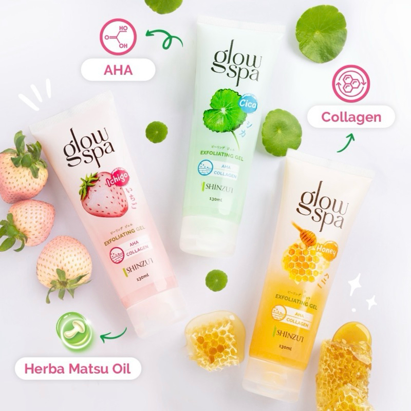 Jual Shinzui Glow Spa Exfoliating Gel 130ML | Shopee Indonesia