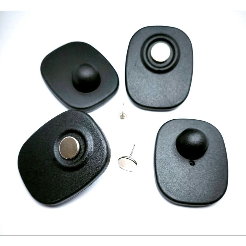 Jual EAS Sensormatic Checkpoint RF Square Tag Sensor + Pin/Paku Besi ...