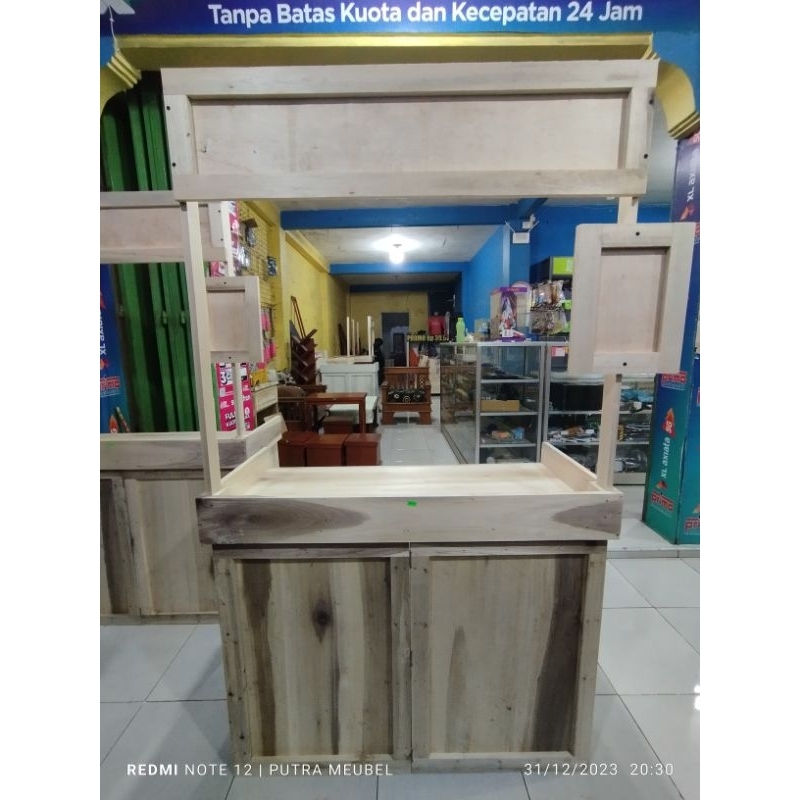 Jual Meja Stand / Meja Jualan / Meja Booth Portable Lipat Full Kayu ...