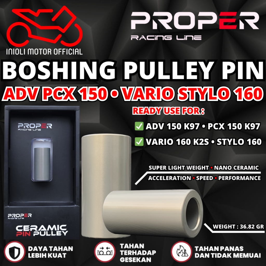 Jual BOSHING PULLEY CVT PROPER ADV 150 PCX 150 LOKAL VARIO 160 ESP ...