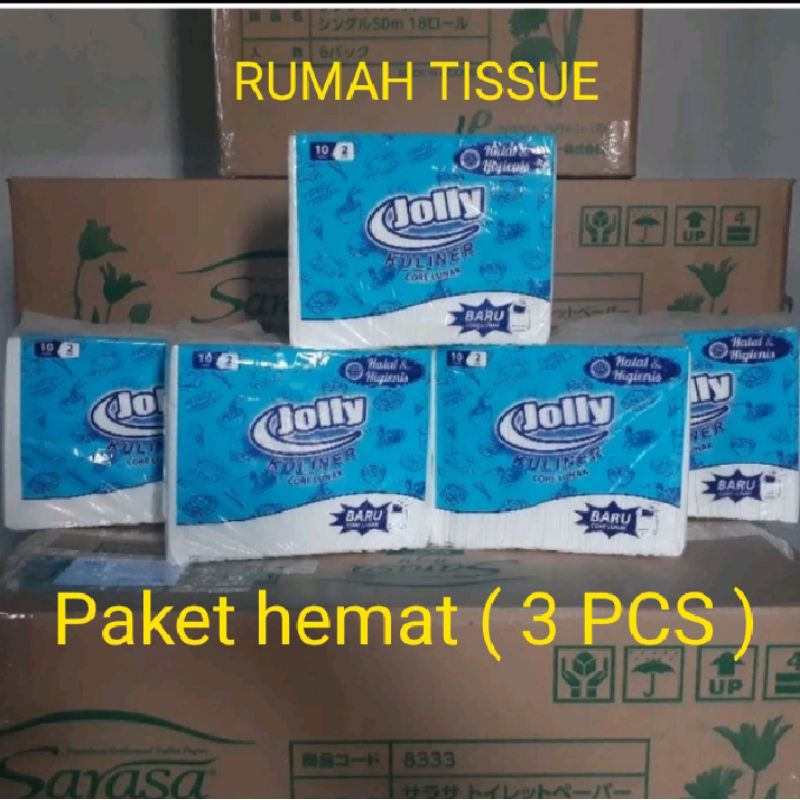 Jual Tissue Facial jolly kuliner 700,gram 2ply ( Paket hemat isi 3 PACK ...