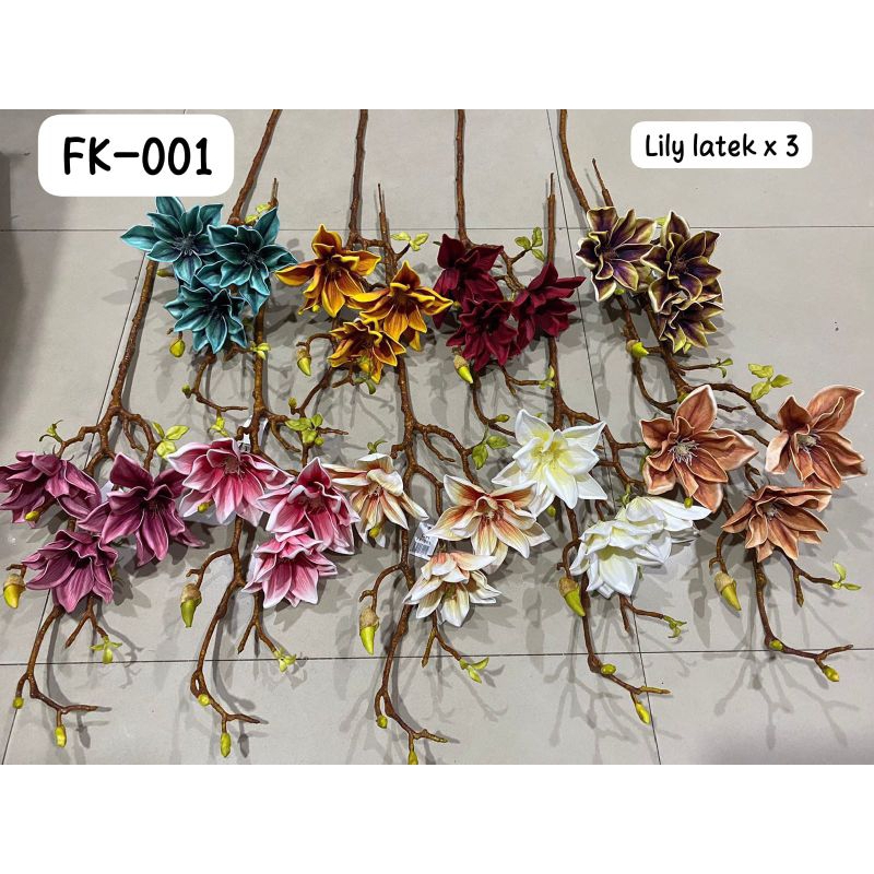 Jual Bunga Magnolia Ranting Artificial ( Ada 9 Warna ) | Shopee Indonesia