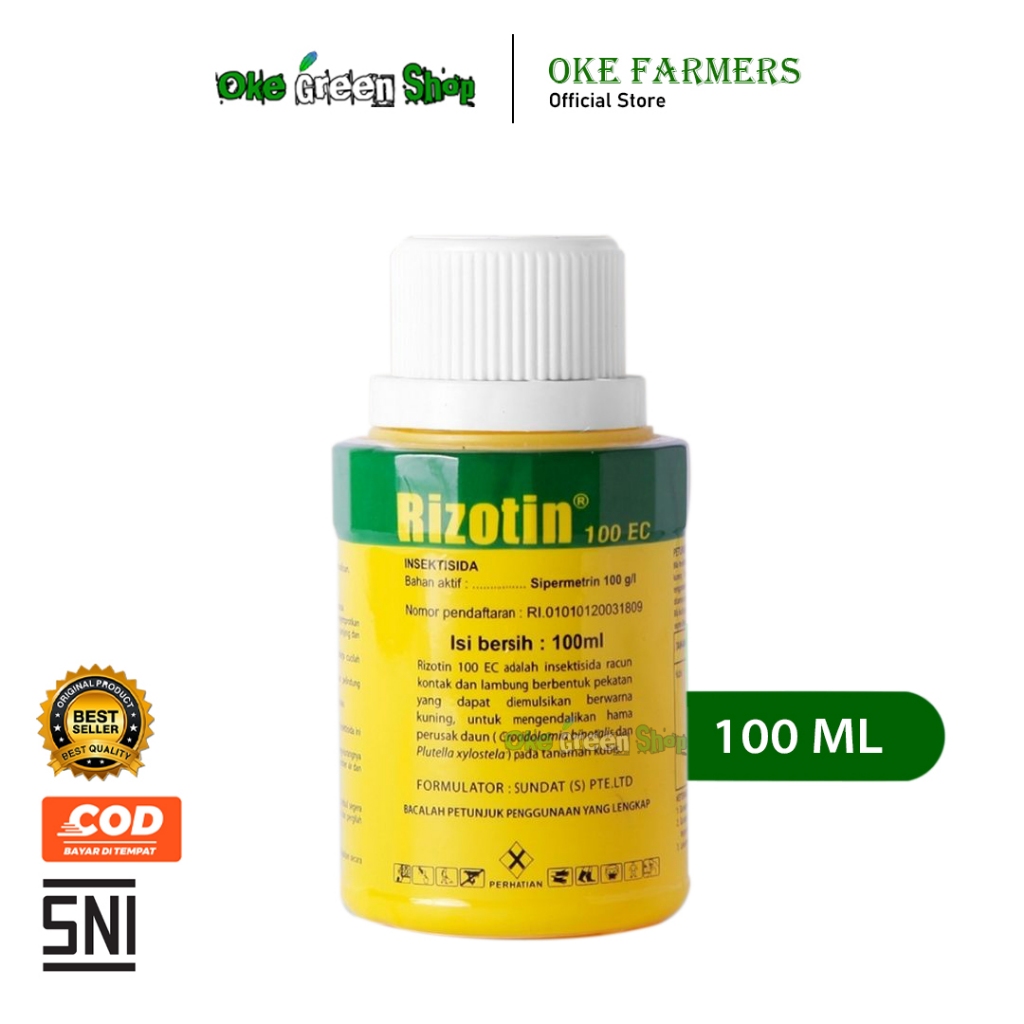 Jual Rizotin 100EC 100ml Insektisida Pembasmi Hama Serangga Dan Ulat ...