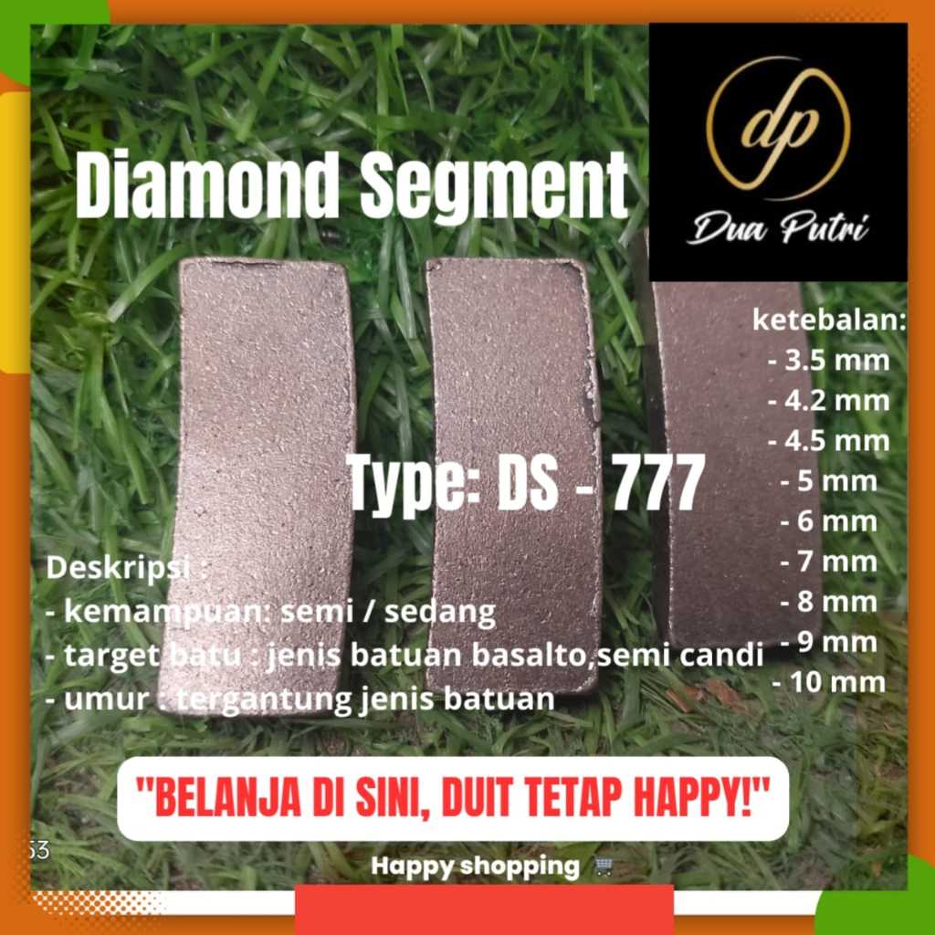 Jual Segment Diamond Stone | Tipe DS-777 All Size | Semi/Sedang ...