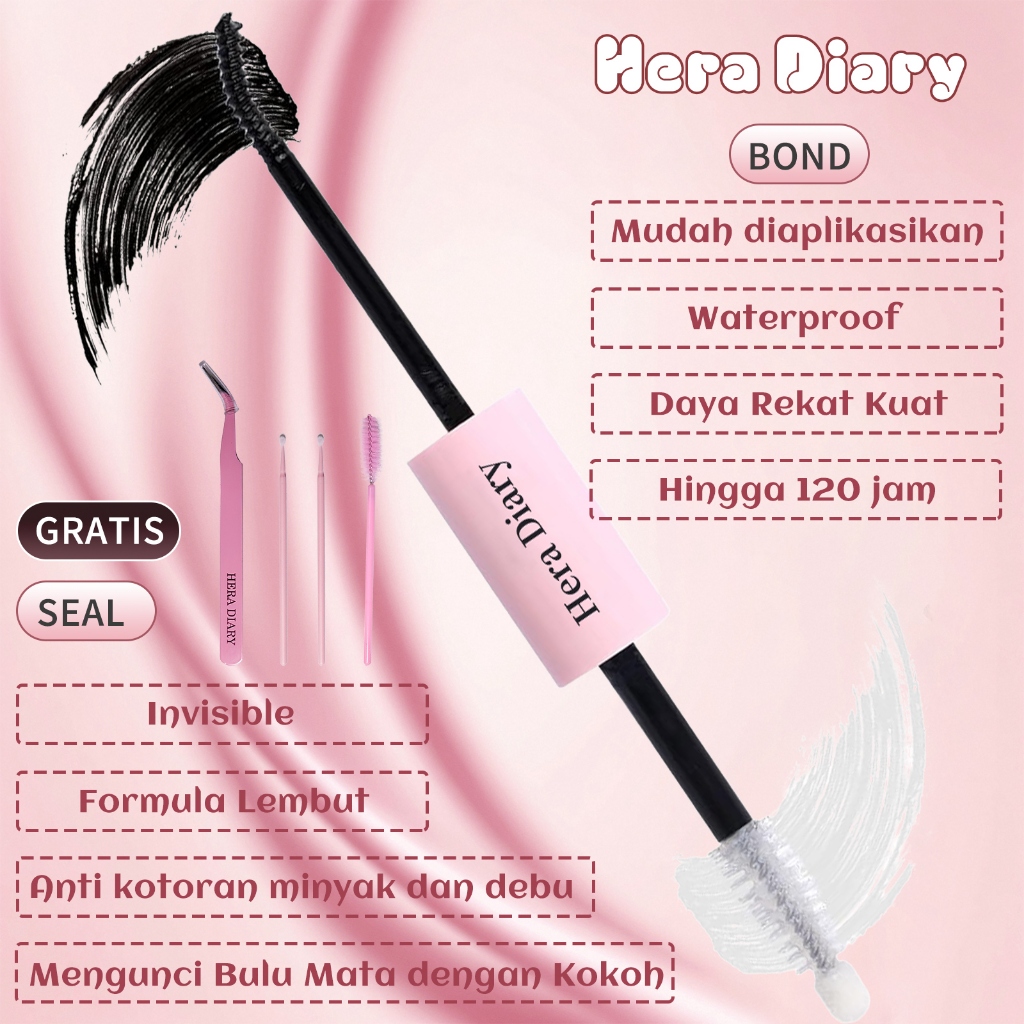 Jual HERA DIARY Z07 Lem maskara Bond&Seal 72jam anti-Air Lem DIY Eyelash Extension bulumata ...
