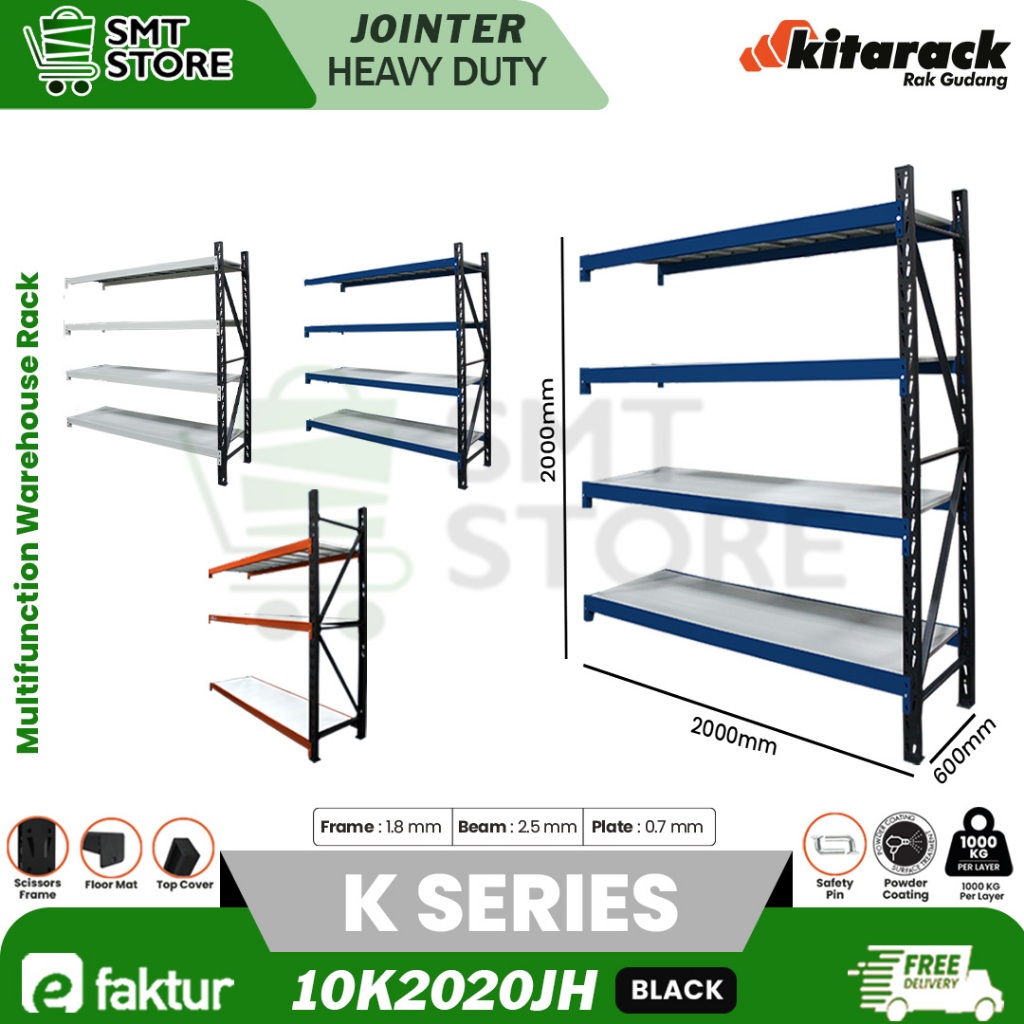 Jual KITARACK Rak Gudang Besi 1 Ton 2 Meter Rack Gudang 4 Susun Jointer ...