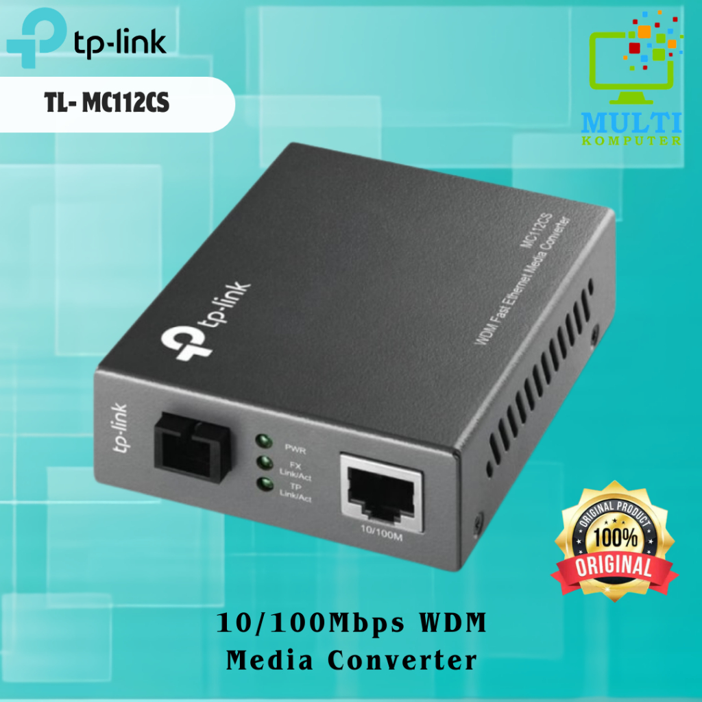Jual TPLINK TL- MC112CS 10/100Mbps WDM Media Converter | Shopee Indonesia