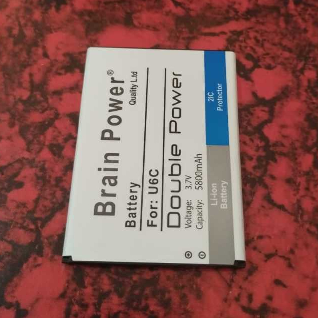 Jual brain power battery EVERCOS U6C/M60. charging capacitas 1800mah | Shopee Indonesia