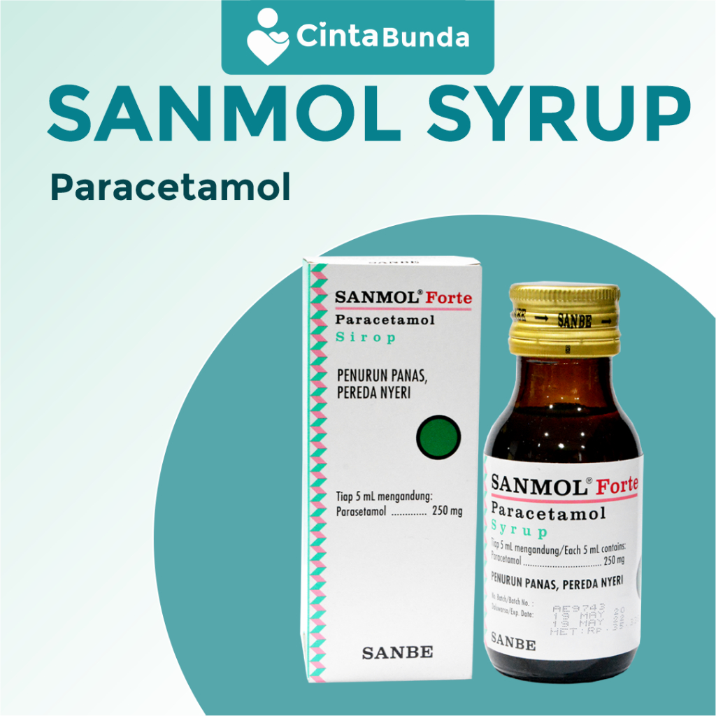 Jual Sanmol Paracetamol Syrup 60 ml - Membantu Meringankan Sakit Kepala ...