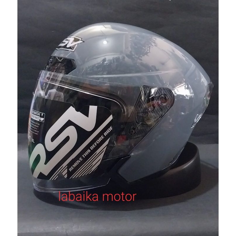 Jual HELM RSV NEW WINDTAIL POLOS-HELM HALF FACE-helm single visor ...