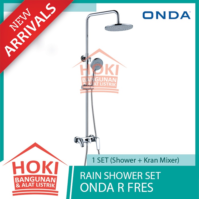 Jual RAIN SHOWER SET ONDA R FRES + KRAN MIXER - Tiang Sower Mandi Panas ...