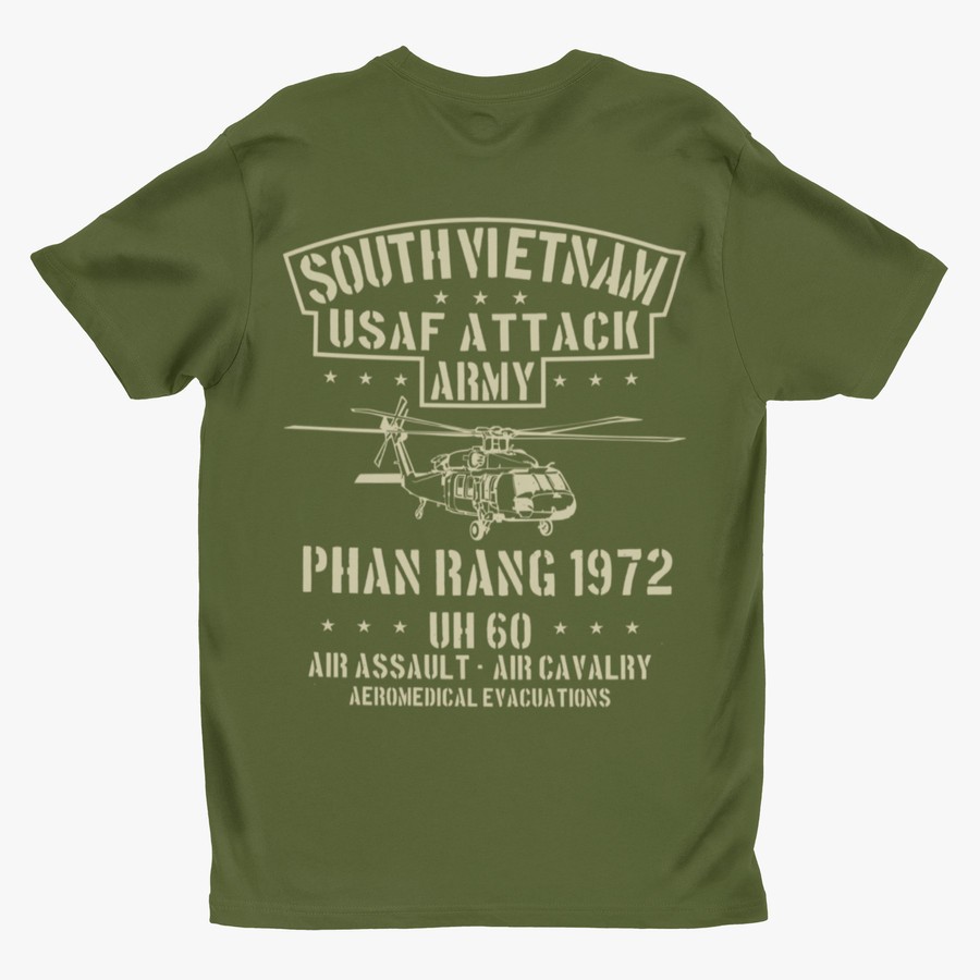 Jual Kaos Helicopter Black Hawk UH 60 Phan Rang 1972 Classic Retro ...