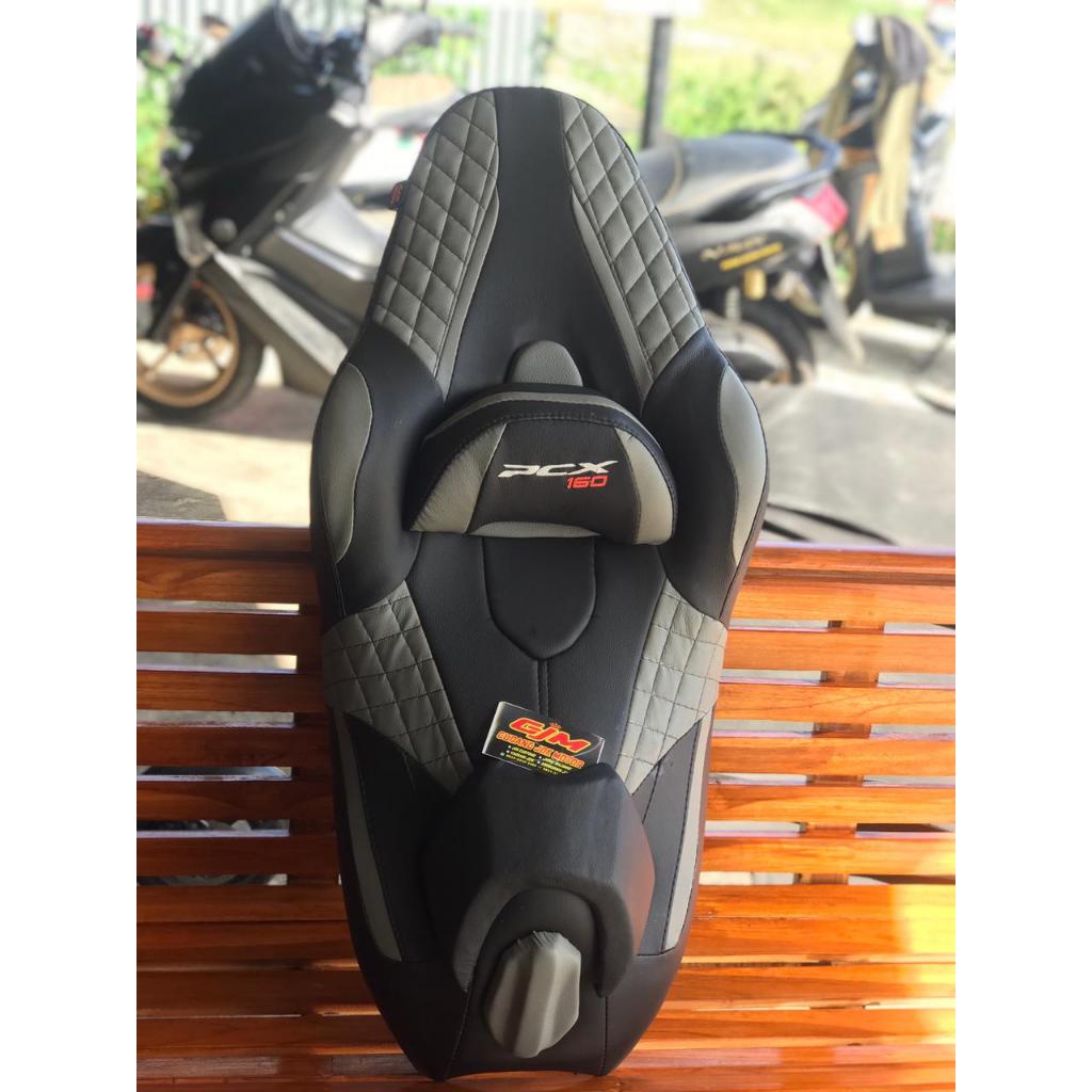 Jual Jok Custom PCX 160 kulit mbtech-Jok PCX 160 custom kulit MBtech | Shopee Indonesia