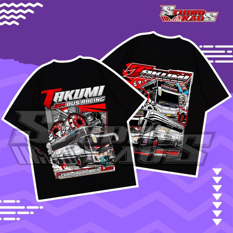 Jual (free sticker Takumi + ganci) KAOS ANAK DEWASA BUS TUNGGAL JAYA ...