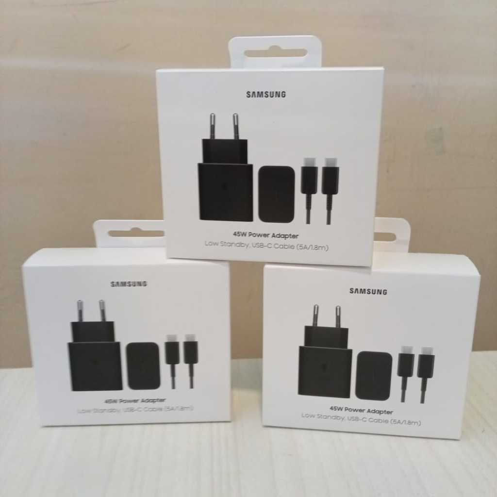 Jual Samsung Adapter+Cable 45W Type C Original Samsung Indonesia ...