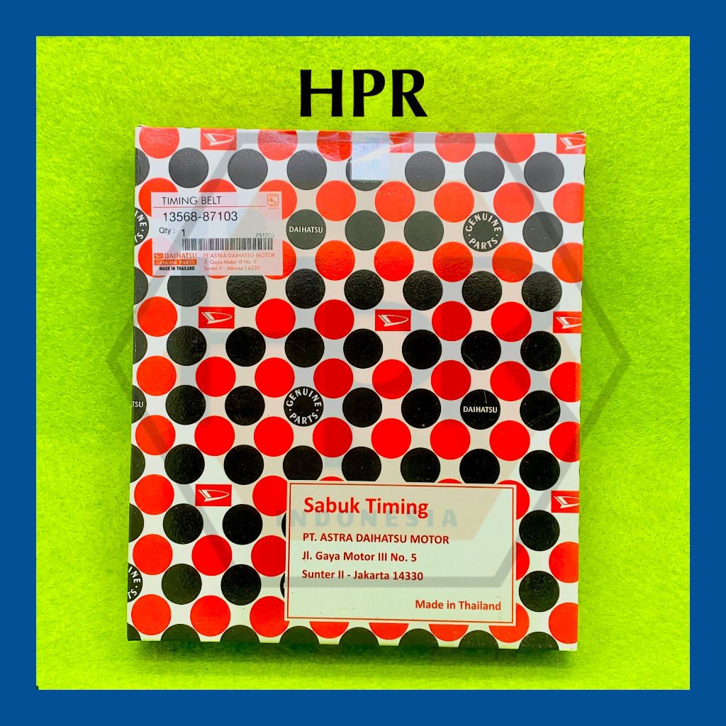 Jual Timing Belt Sabuk Daihatsu Taruna Karburator & Efi Injeksi - Feroza - Espass 1.6 S92 S93 ...