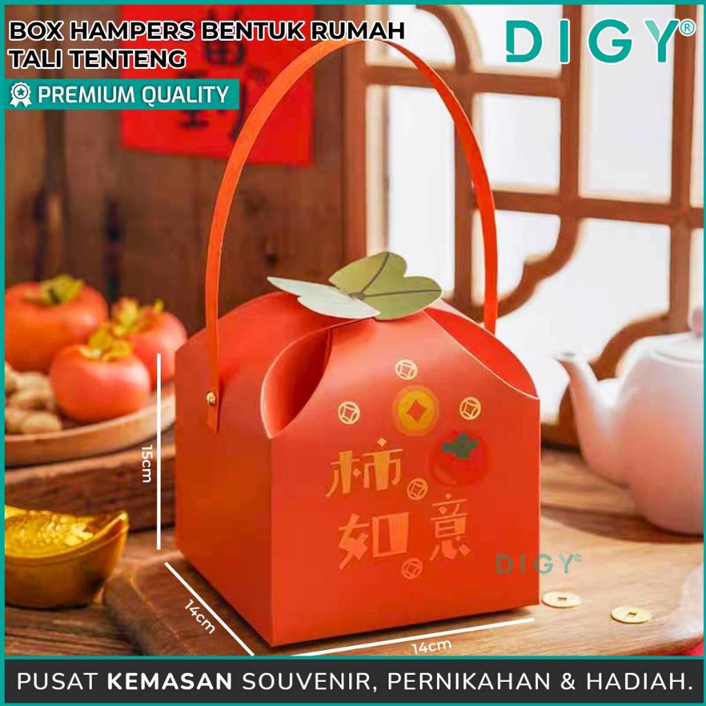 Jual Box Hampers Imlek Bentuk Jeruk Tali Bambu / Kotak Imlek CNY / Box ...
