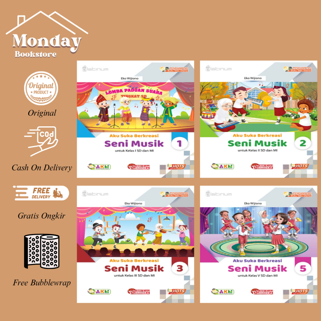 Jual TS PLATINUM - SENI MUSIK Kelas 1,2,3,4,5,6 SD/MI Kurikulum Merdeka | Shopee Indonesia