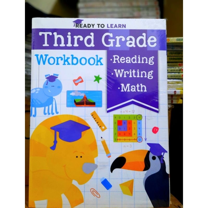 Jual Ready To Learn Third Grade Workbook - Reading, Writing, Math ...