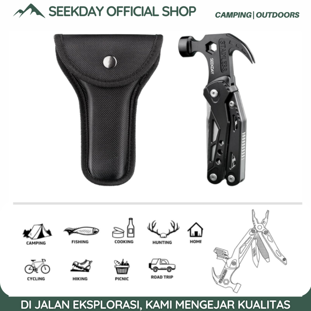 Jual Seekday PALU MULTIFUNGSI Palu Tang Lipat Multifunctional Axe ...
