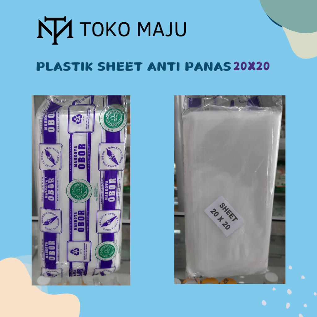 Jual Plastik Sheet uk 20x20 / 30x45, Plastik Alas Nasi, Plastik ...