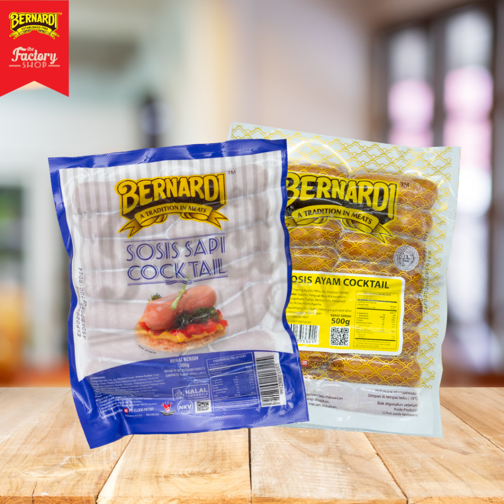 Jual Bernardi Cocktail Sapi Ayam Beef Chicken 500gr | Shopee Indonesia