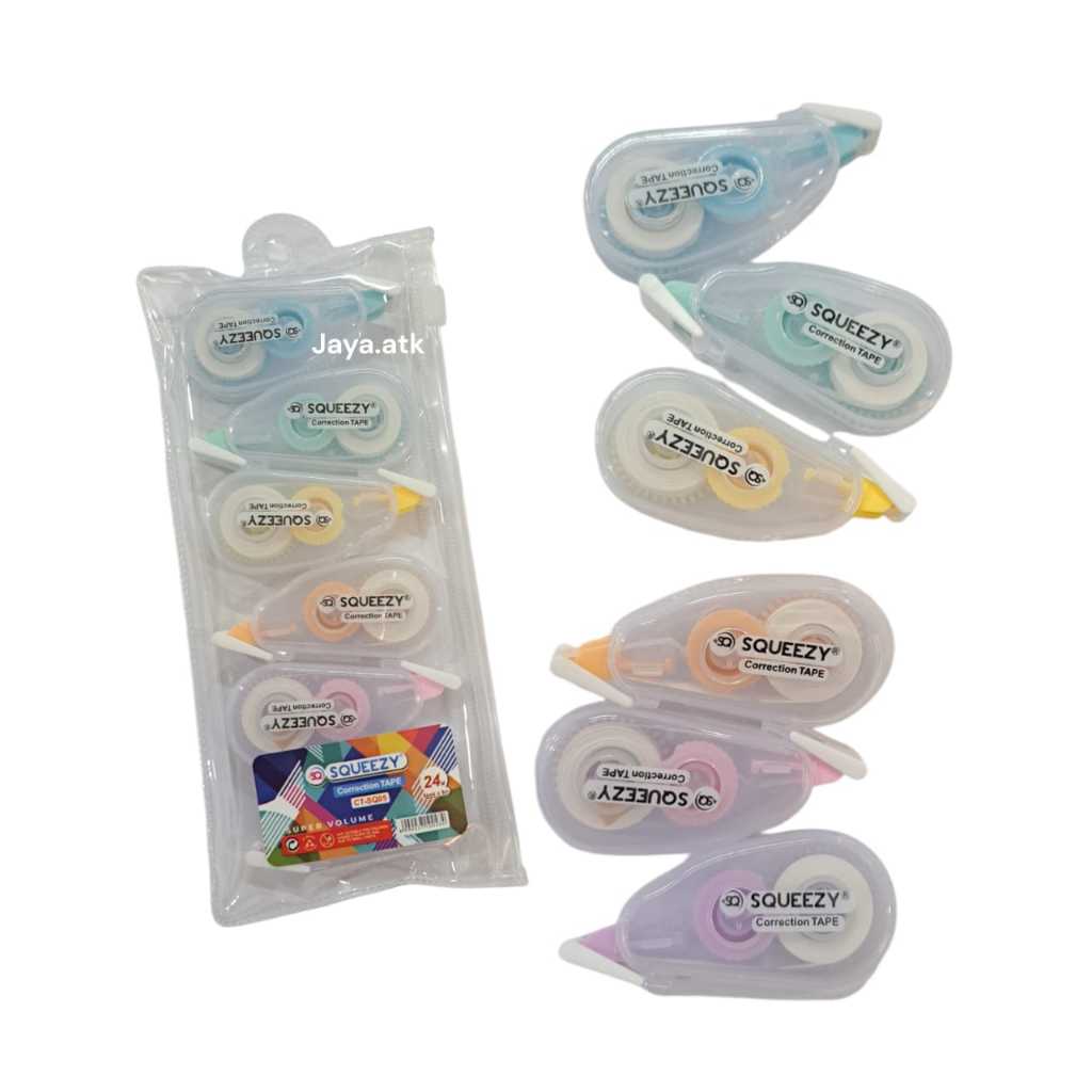 Jual CORRECTION TAPE TIPEX KERTAS ROL SET 6 X 8M MINI LUCU TIP EX ROLL ...