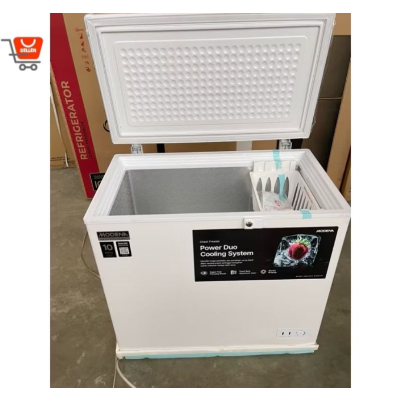 Jual MODENA chest freezer 200 liter MD0210/0211MLWH | Shopee Indonesia