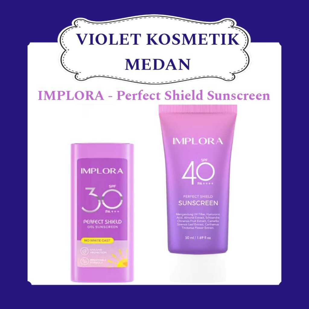 Jual Sunscreen Implora Perfect Shield Sunscreen SPF 40 PA++++ | Shopee ...