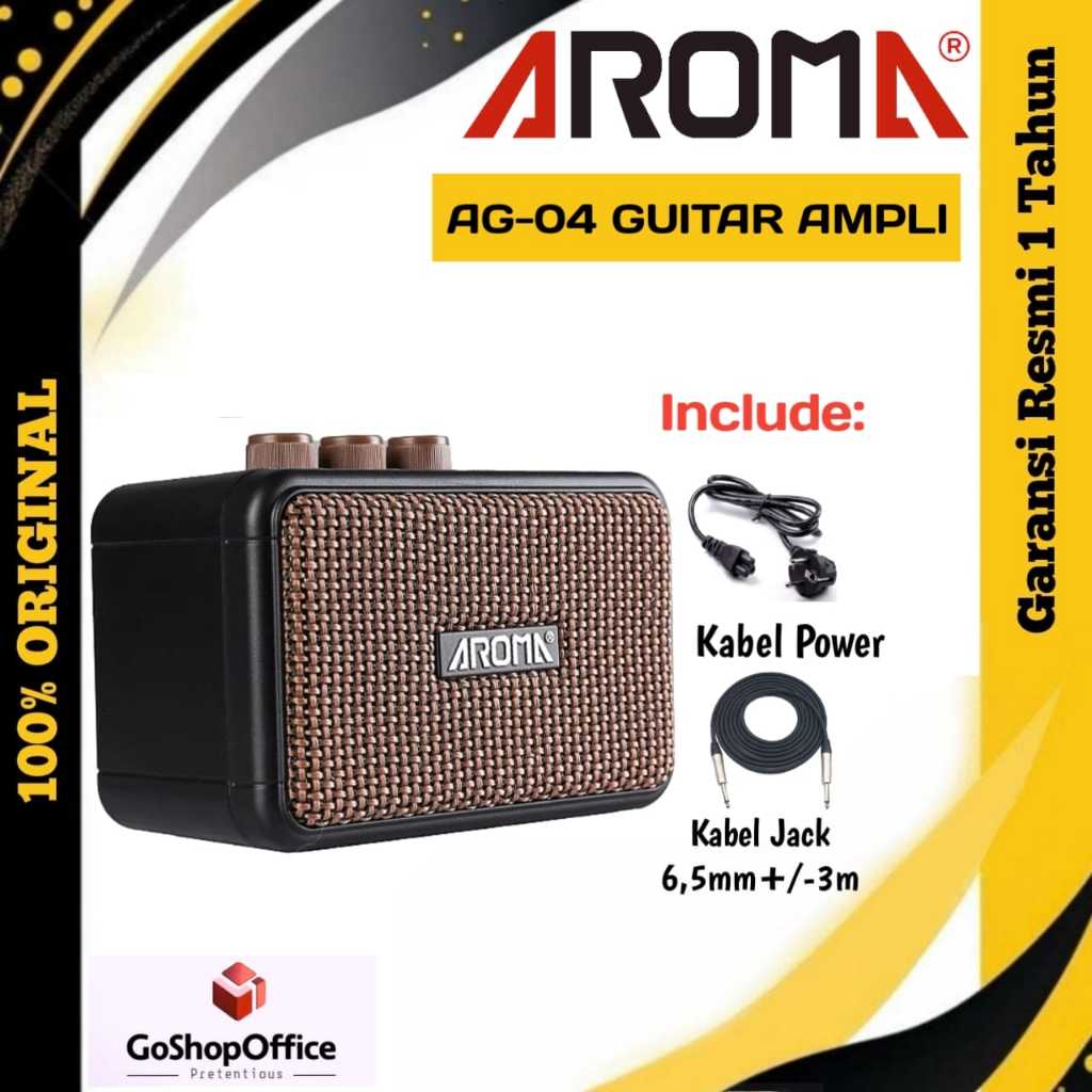 Jual Ampli Gitar Elektrik mini Bluetooth AROMA AG 04 AG-04 Mini Guitar Electric Amplifier / AG04 ...