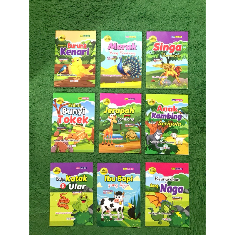 Jual PAKET ISI 9 BUKU CERITA ANAK DAN DONGEN NASEHAT BUTUNG KENARI ...