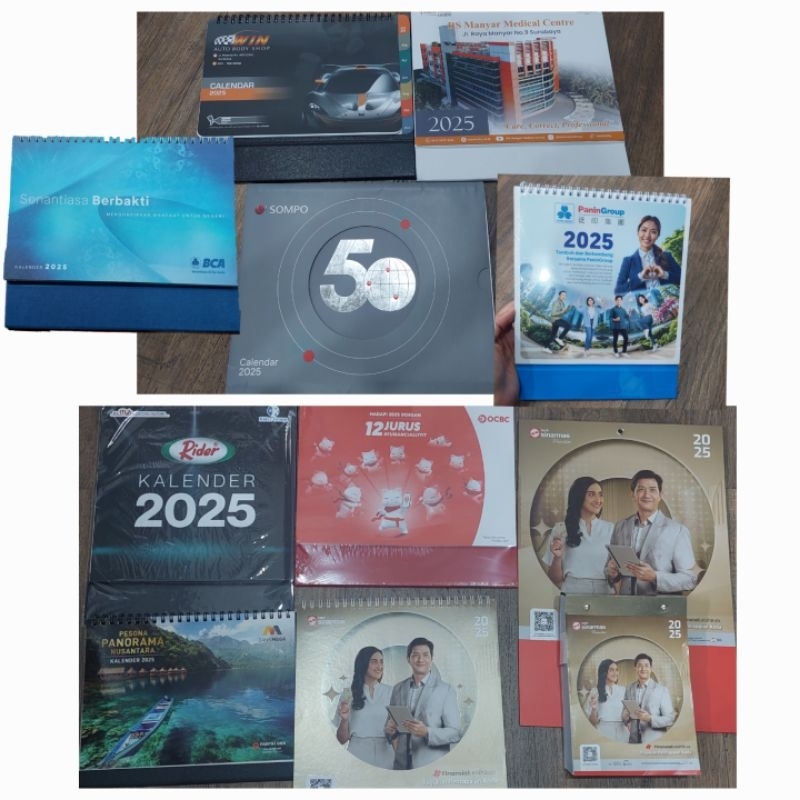 Jual kalender Meja kalender sobek dinding calender bank Sinarmas simas ...