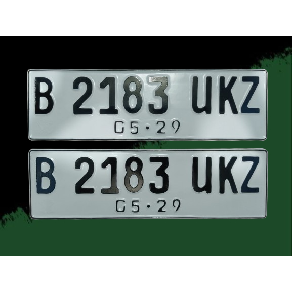 Jual [SEDANG PROMO] Plat Nomor Mobil Ukuran Standar Jenis Font Terbaru ...