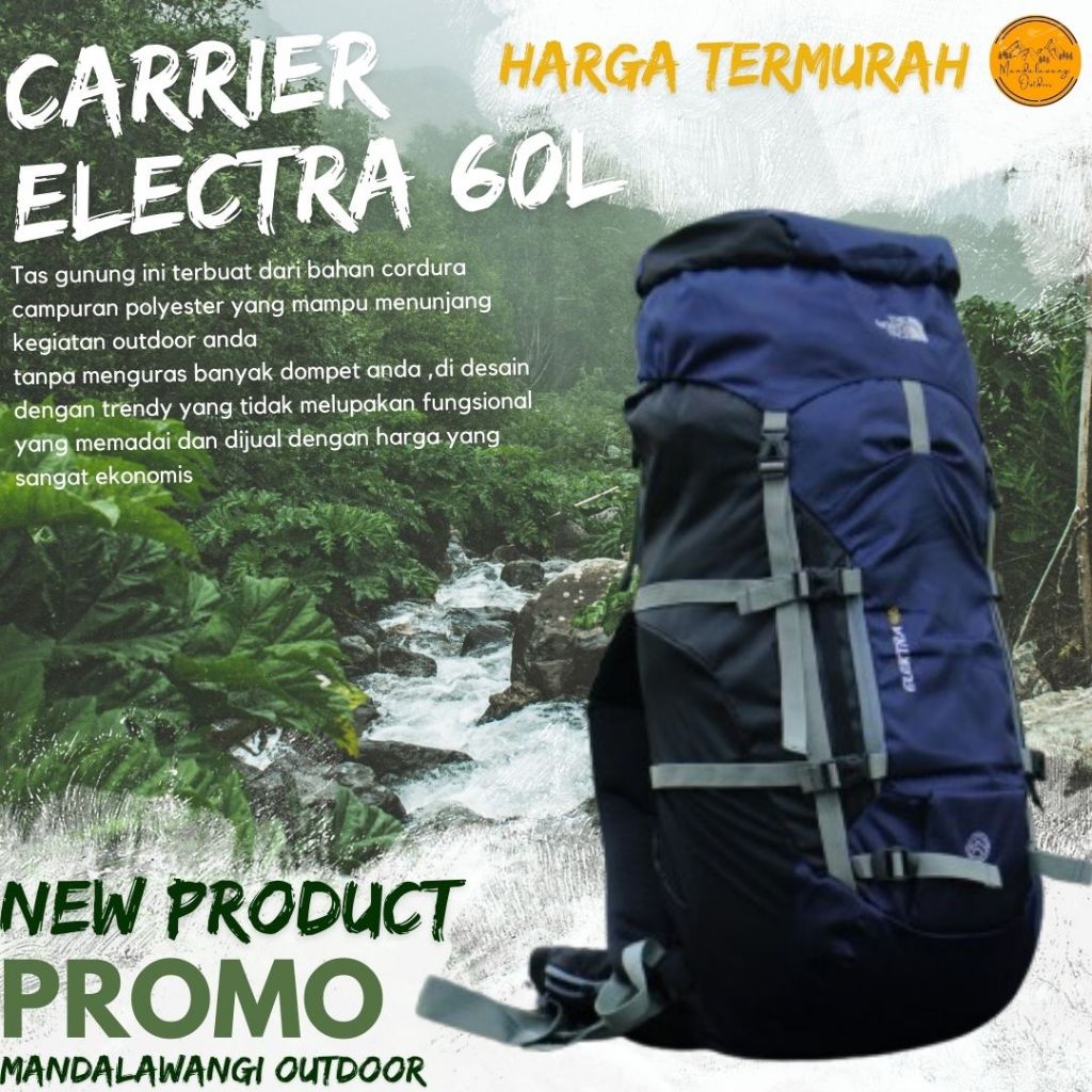 Jual TAS RANSEL GUNUNG CARRIER 60 LITER DAN 45 LITER PENDAKI GUNUNG ...