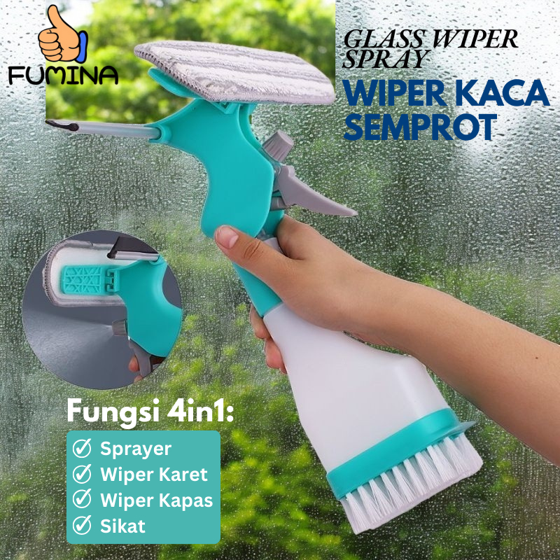 Jual Alat Pembersih Kaca Jendela 4in1 Alat Kebersihan Wiper Spray ...