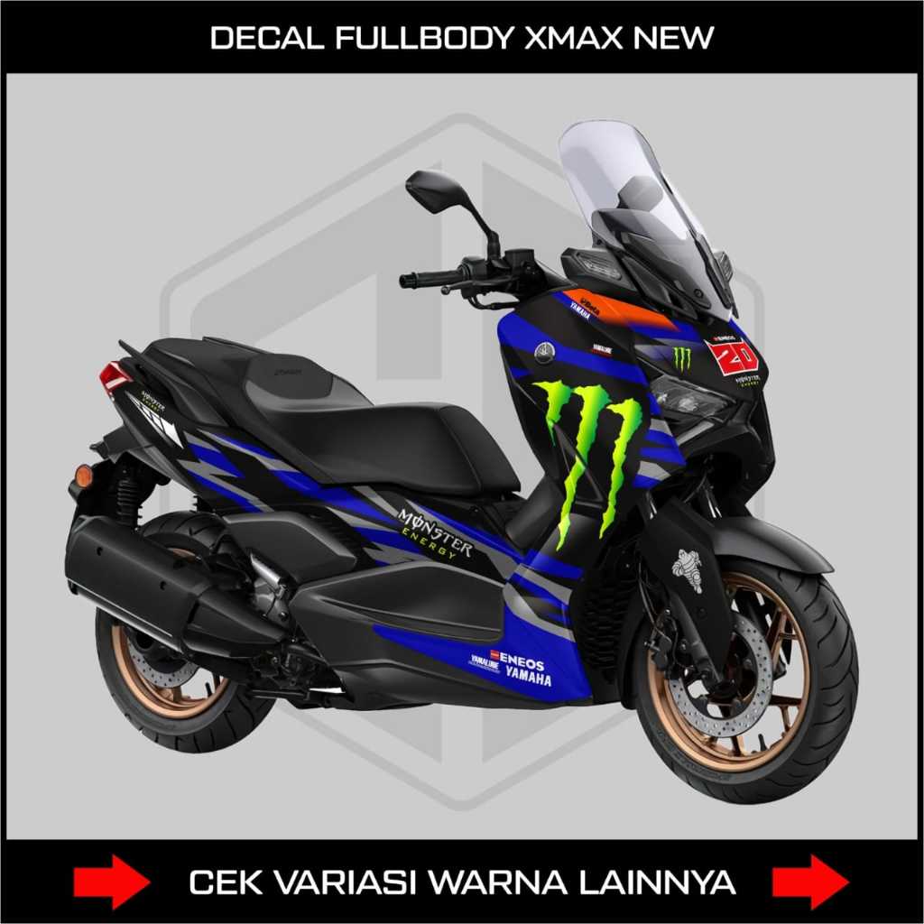 Jual DECAL FULL BODY MOTOR XMAX 250 NEW / STICKER DECAL XMAX NEW ...