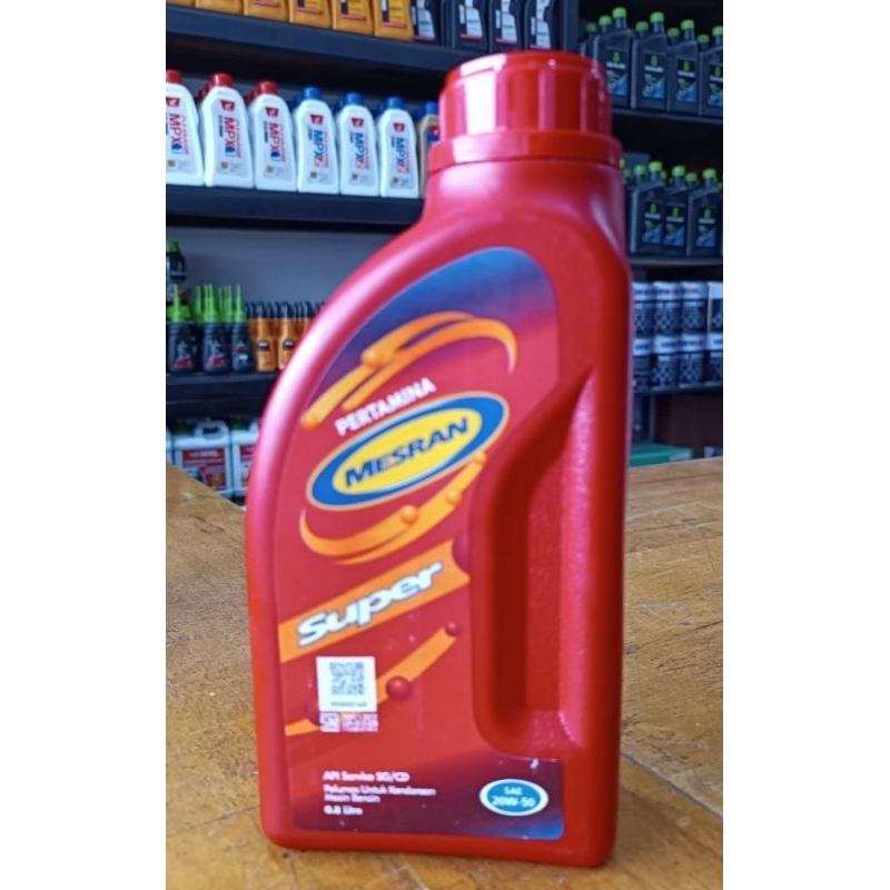 Jual OLI MESRAN SUPER 0.8L SAE 20W-50 PERTAMINA | Shopee Indonesia
