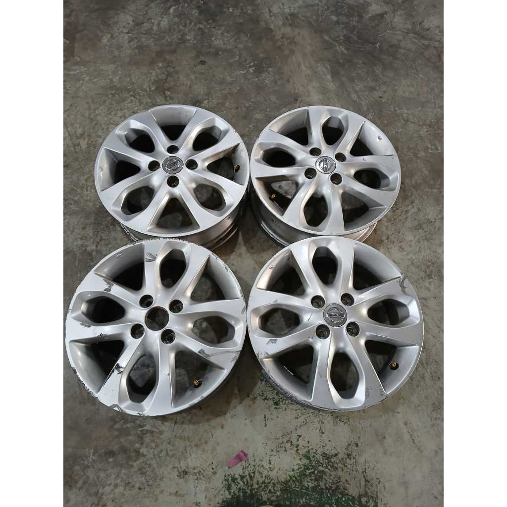 Jual VELG MOBIL SECOND MURAH NISSAN MARCH R15 HOLE N4X100 SIGRA CALYA ...