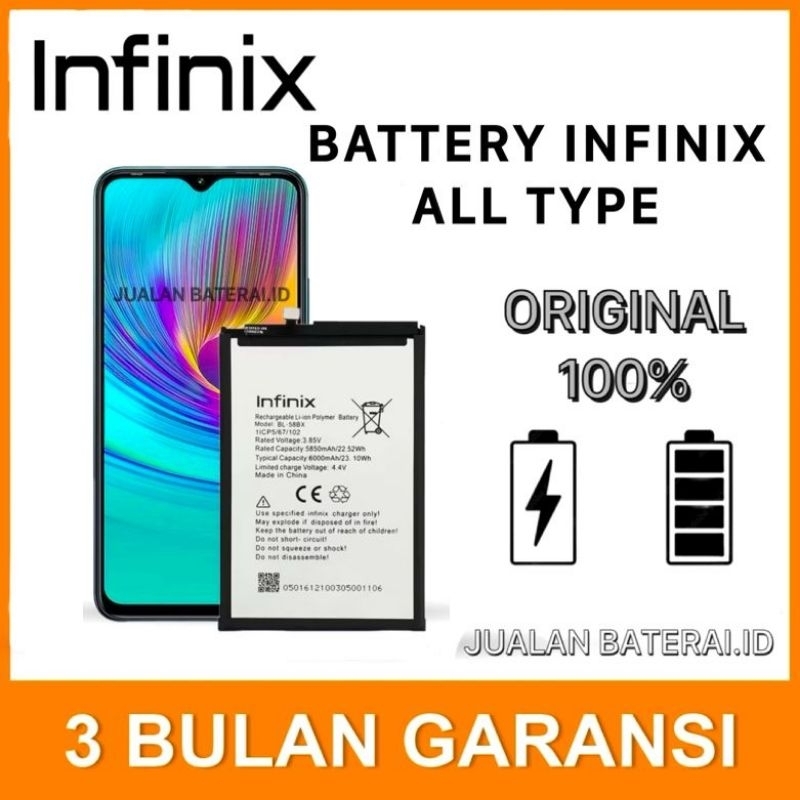 Jual Baterai Batre INFINIX Hot 5 6 7 8 9 Play Hot 10s Hot 10 play Hot ...