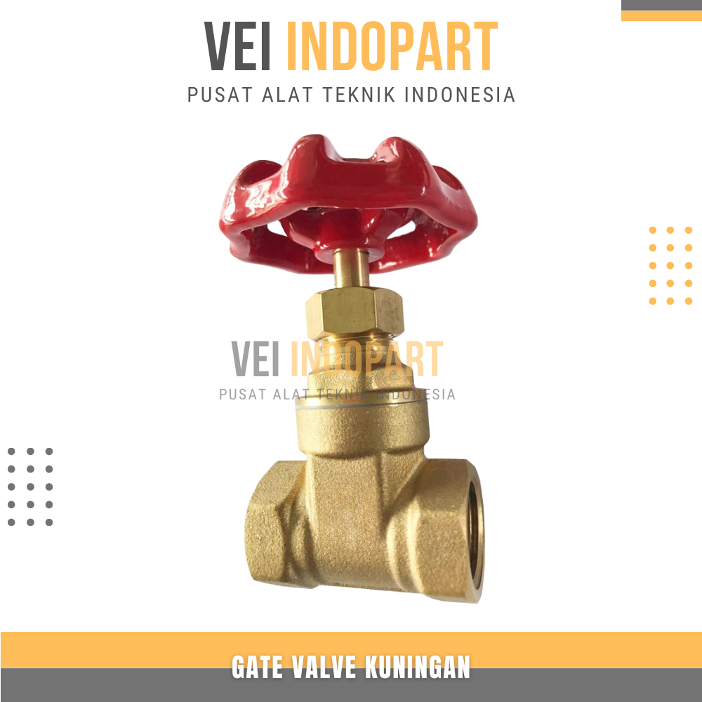 Jual 2" Gate Valve Kuningan / Stop Kran air Kuningan Size 2 Inch ...