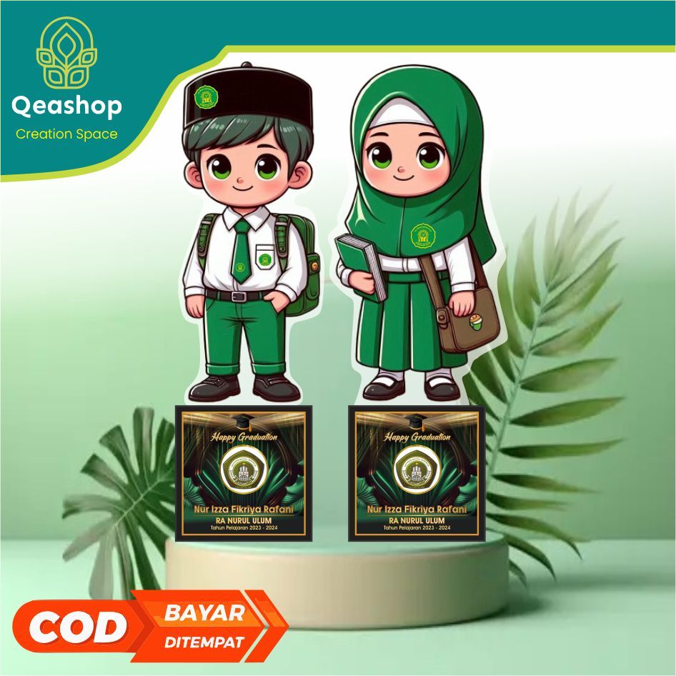 Jual piala akrilik anak sekolah islami bisa tambah logo sekolah murah ...