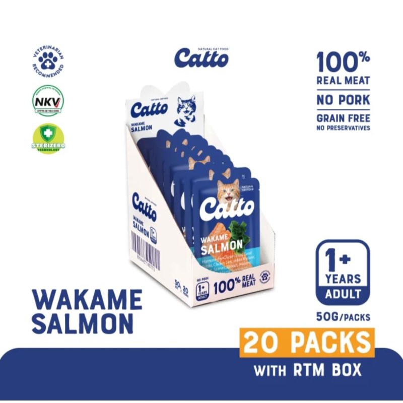 Jual Catto – Premium Fresh Natural Wet Cat Food 50gr | Shopee Indonesia