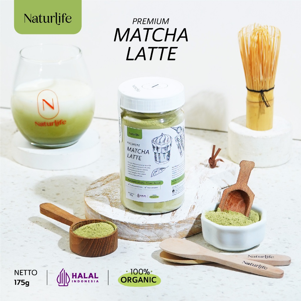 Jual MATCHA LATTE BUBUK NATURLIFE 175G / BUBUK MATCHA MINUMAN PREMIUM ...