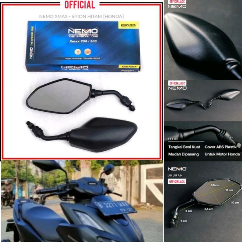 Jual Spion Nemo Xmax PNP NMAX NEW TURBO NEO S TECHMAX VARIO 125 150 160 ...