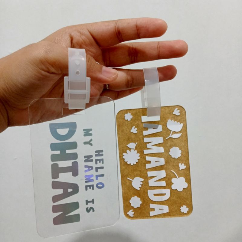 Jual name tag bag koper akrilik | Shopee Indonesia
