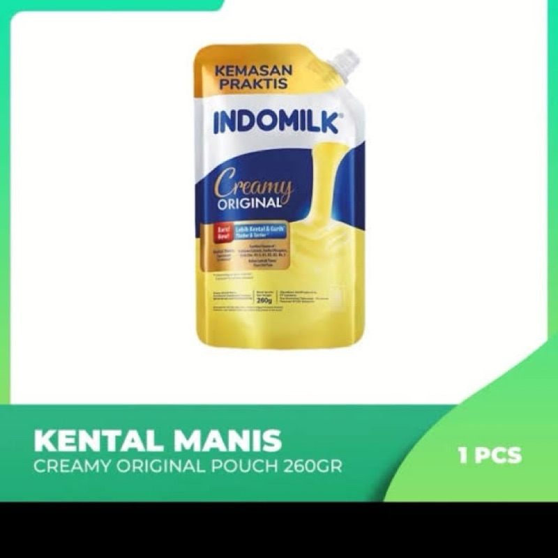 Jual INDOMILK SKM CREAMY ORIGINAL 260gr / POUCH | Shopee Indonesia
