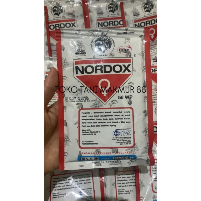 Jual Nordox (10 pak) Fungisida/Bakterisida nordox 56 WP 100gram ...