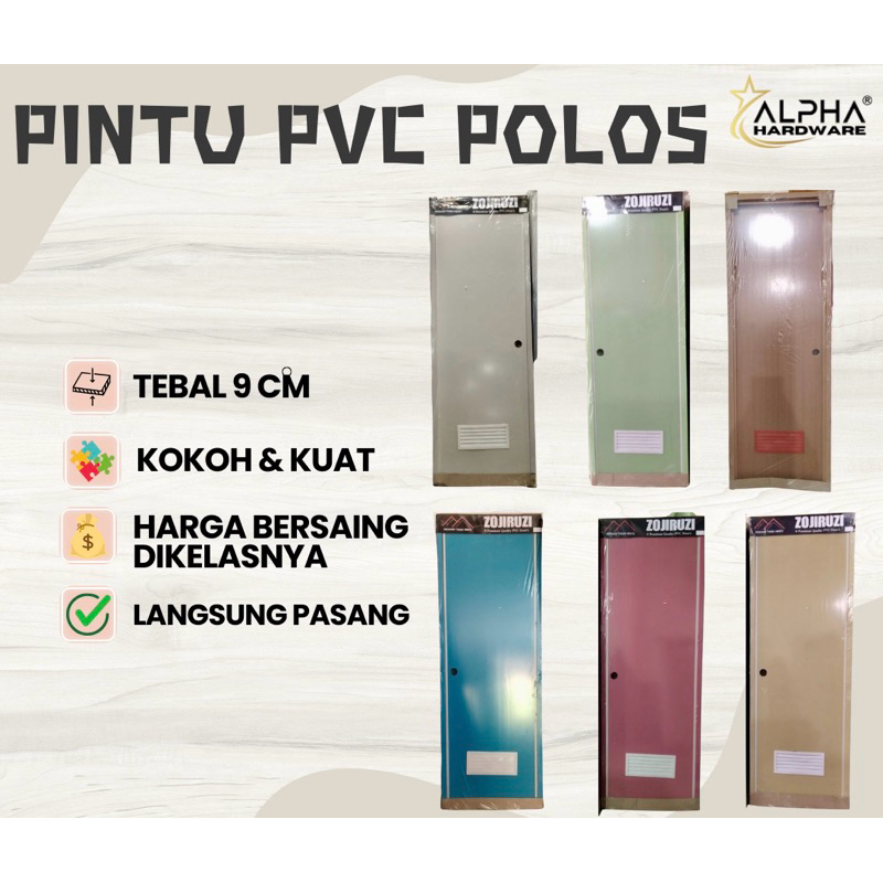 Jual PINTU PVC POLOS SATU SET | Shopee Indonesia
